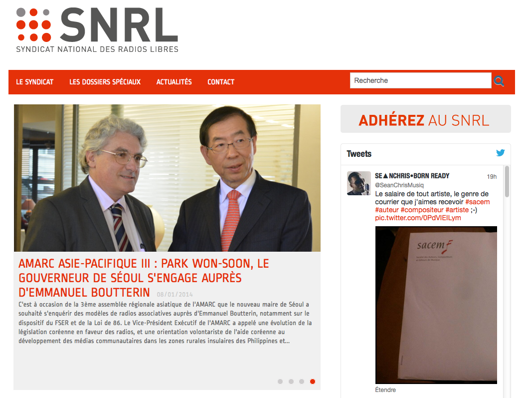 Le Syndicat National des Radios Libres présente son nouveau logo - LOGONEWS