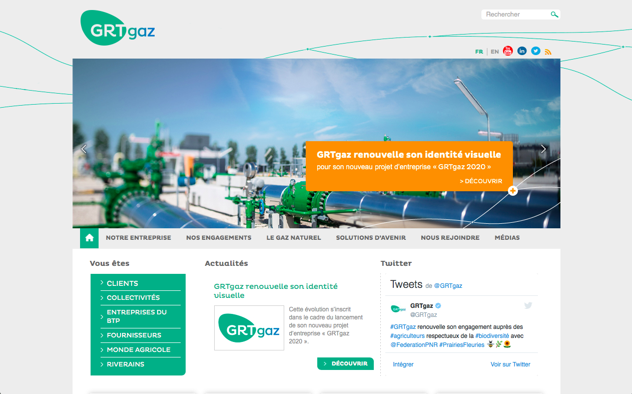 GRT Gaz se donne un nouvel air et un nouveau logo - LOGONEWS